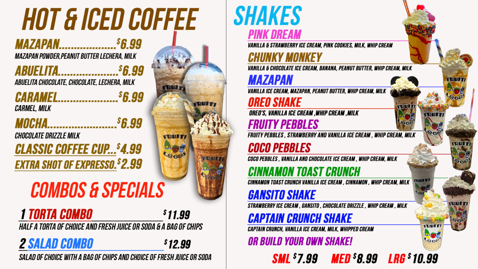 LOCOS MENUS - DIGITAL MENU DESIGN