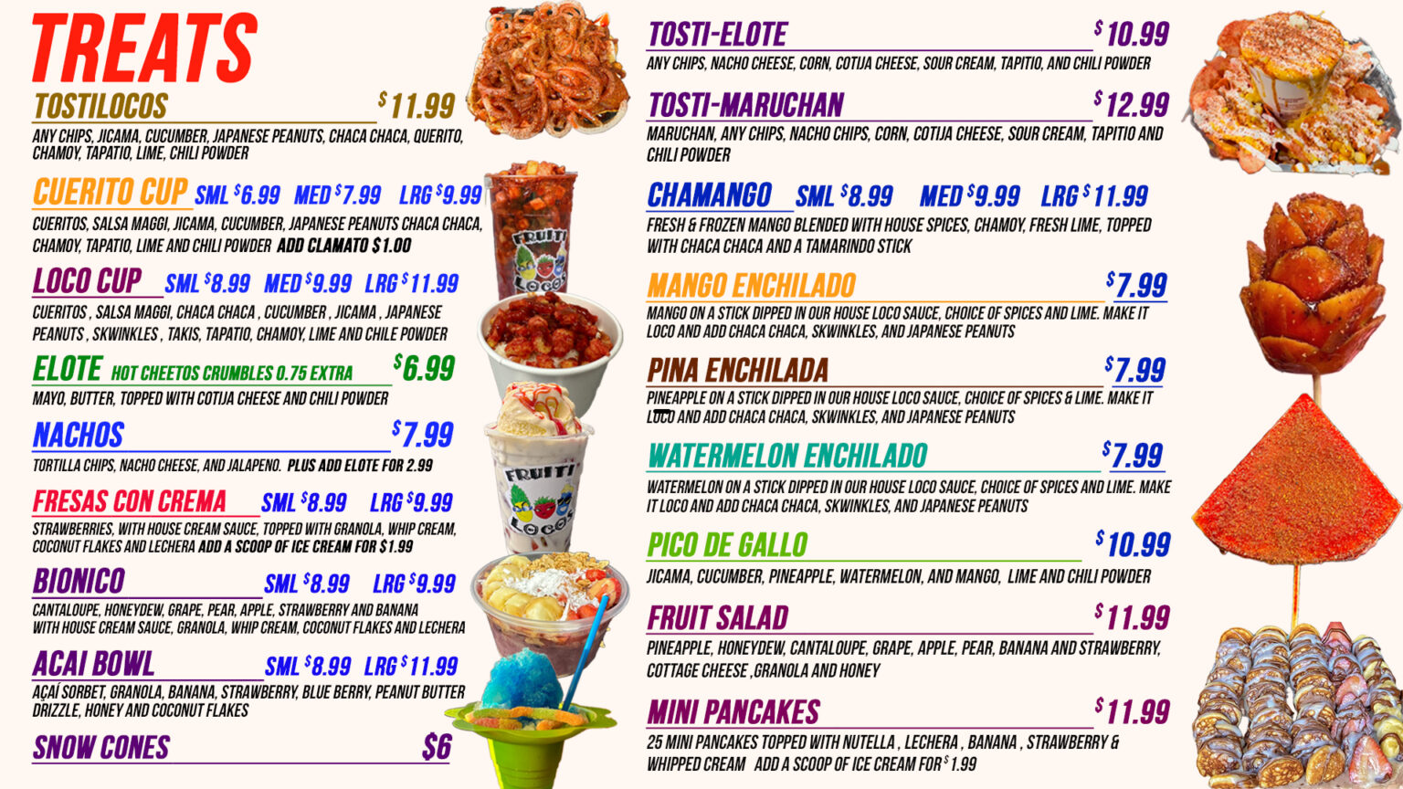 LOCOS MENUS - DIGITAL MENU DESIGN