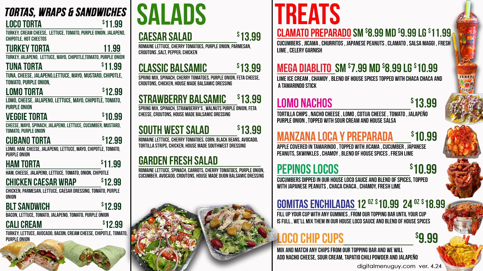 Lokos Menu 3 - DIGITAL MENU DESIGN